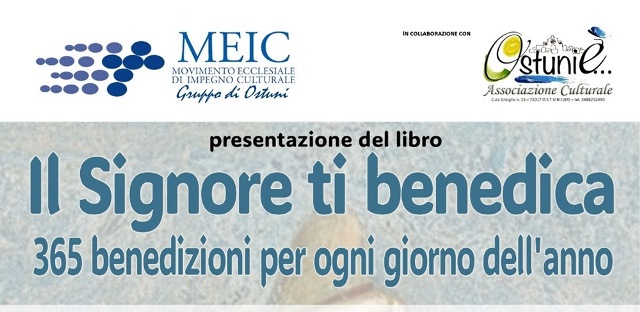 Ostuni, sabato 3 gennaio presentazione del libro “Il Signore ti ...